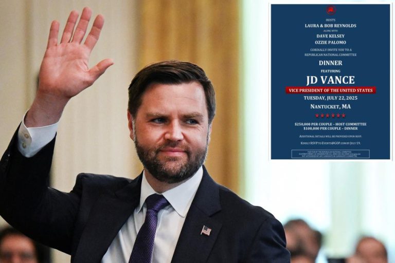 Vice President JD Vance gathers $3M for the GOP at a fundraiser in ...