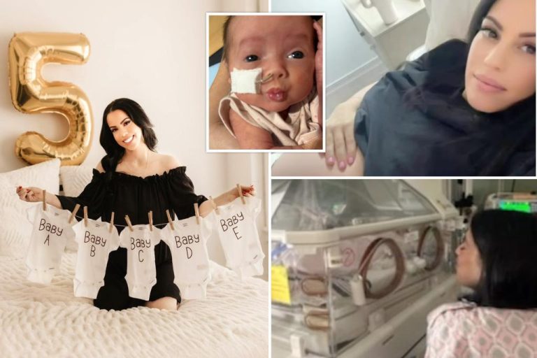Single mother of quadruplets welcomes ‘rainbow’ quintuplets following ...