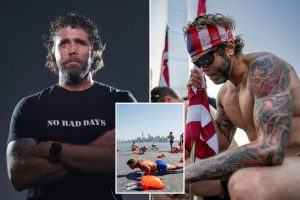 Veteran Jason Redman gets ready for the New York City SEAL Swim 2025 ...