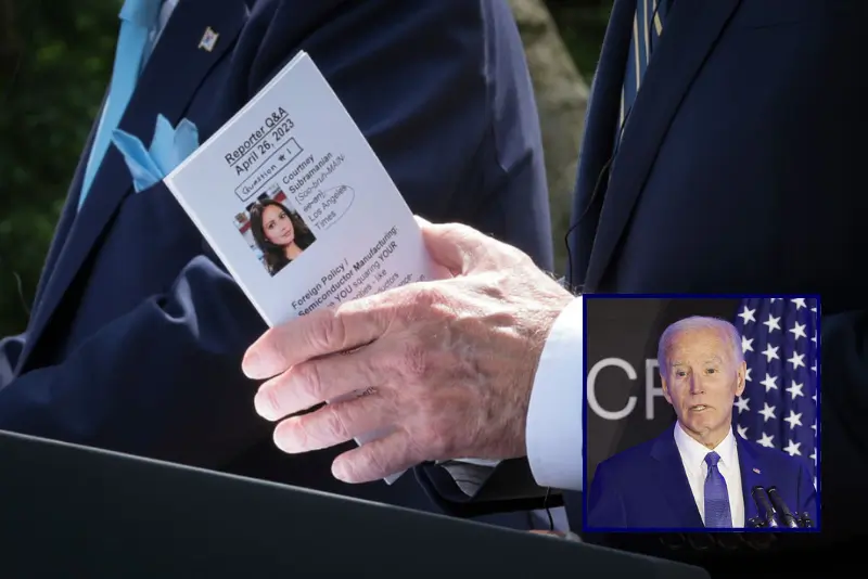 Biden required cue cards to help him remember Hillary Clinton and Chuck ...