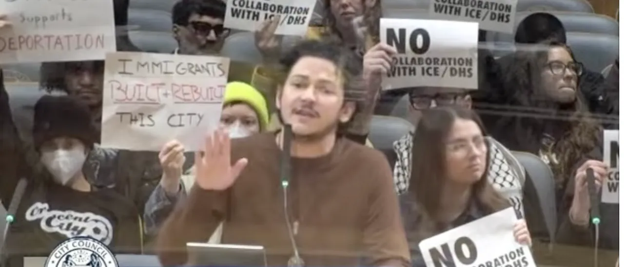 Protesters Against Ice Disrupt City Council Meeting — But It Doesn’t ...