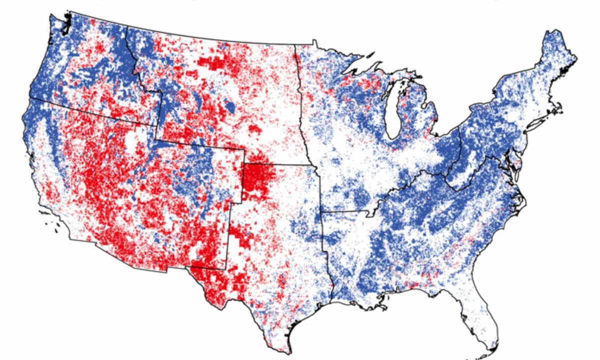 Recent soil carbon map reveals the areas in the US experiencing the ...