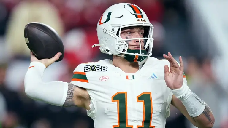 Carson Beck from Miami receives backlash for not shaking hands after ...